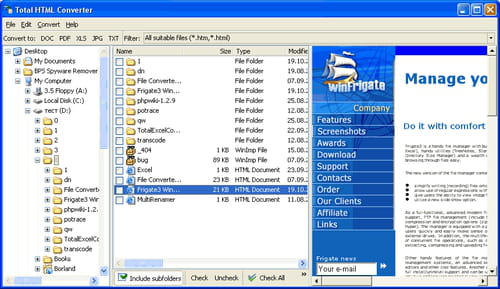 Total HTML Converter kostenlos downloaden - Letzte Version auf Deutsch auf CCM