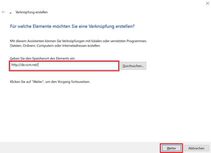 Verknüpfung einer Webseite auf dem Desktop erstellen