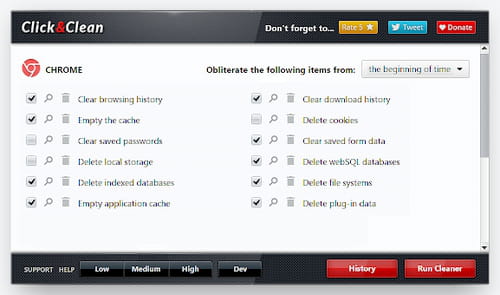 Click&Clean für Google Chrome - CCM