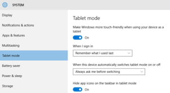 Windows 10: Tablet-Modus aktivieren